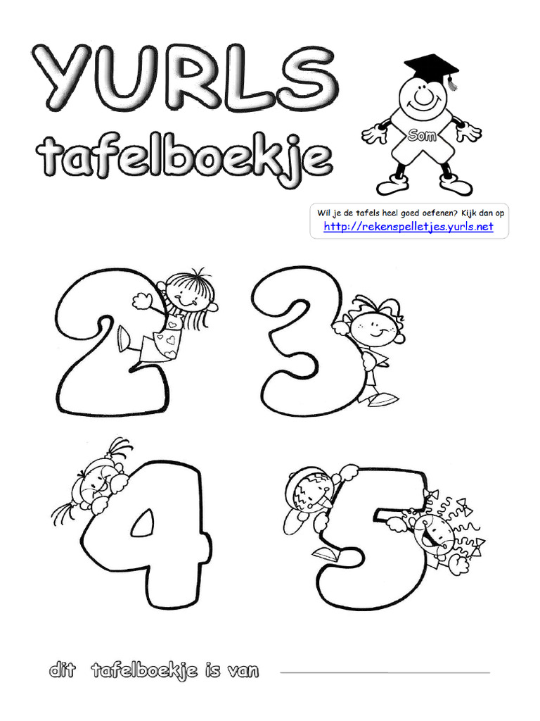 YURLS Werkboekje - Tafels - 2 - 3 - 4 - en - 5 | PDF