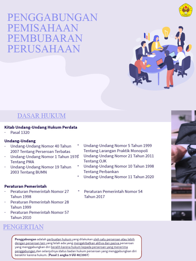 Hukum Perusahaan Penggabungan-Pemisahan-Pembubaran Perusahaan | PDF ...
