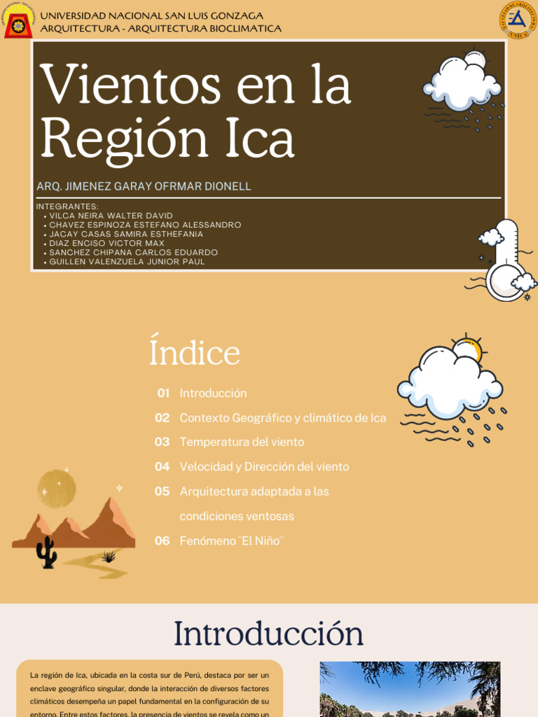 GRUPO5-Vientos en La Región Ica | PDF | El niño | Clima templado