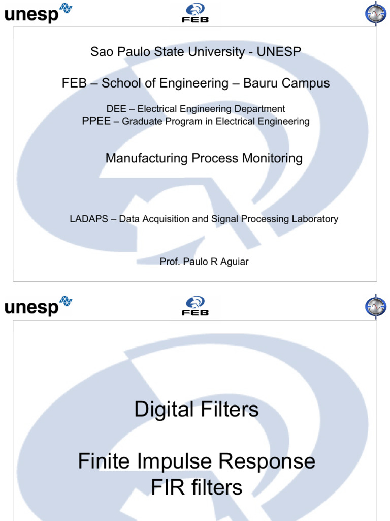 Lecture-10-Digital Filters FIR | PDF
