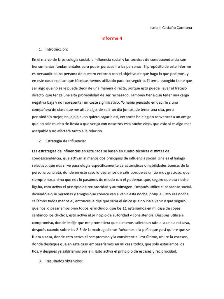 p4 Ismael Castaño | PDF | Relaciones personales, crianza y desarrollo ...