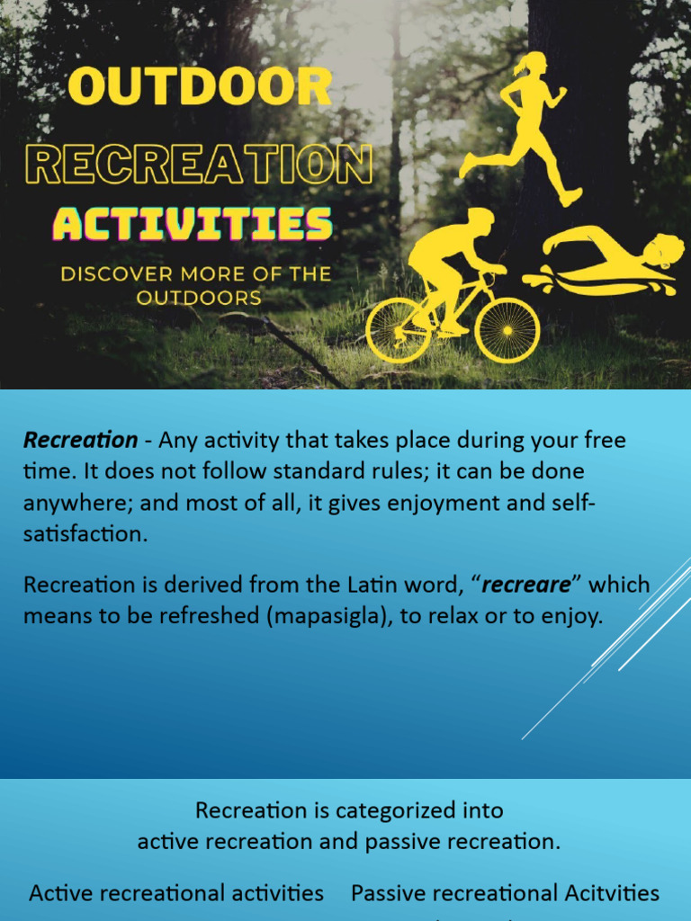 Outdoor Recreational Activities Presentation | PDF