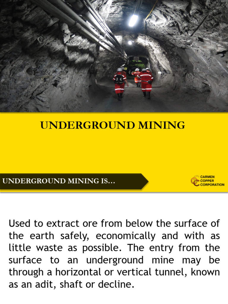Underground Mining | PDF | Mining | Materials