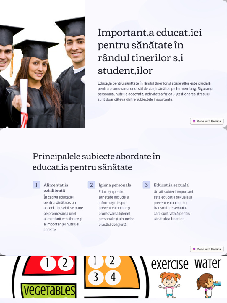 Importanta Educatiei Pentru Sanatate in Randul Tinerilor Si Studentilor ...