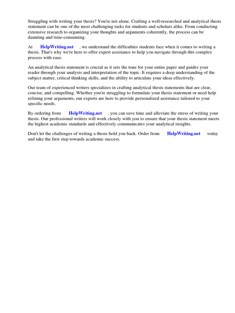 Expert Thesis Writing Help | PDF | Career & Growth | Language Arts & Discipline