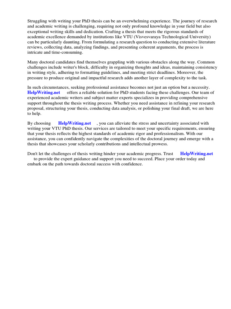 Vtu PHD Thesis Template | Download Free PDF | Thesis | Doctor Of Philosophy