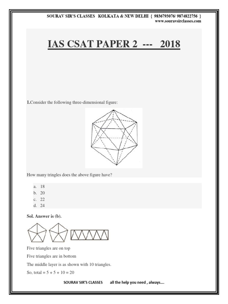 IAS CSAT Paper 2 2018 Complete Solutions (PDFDrive) | PDF | Deforestation | Foodborne Illness