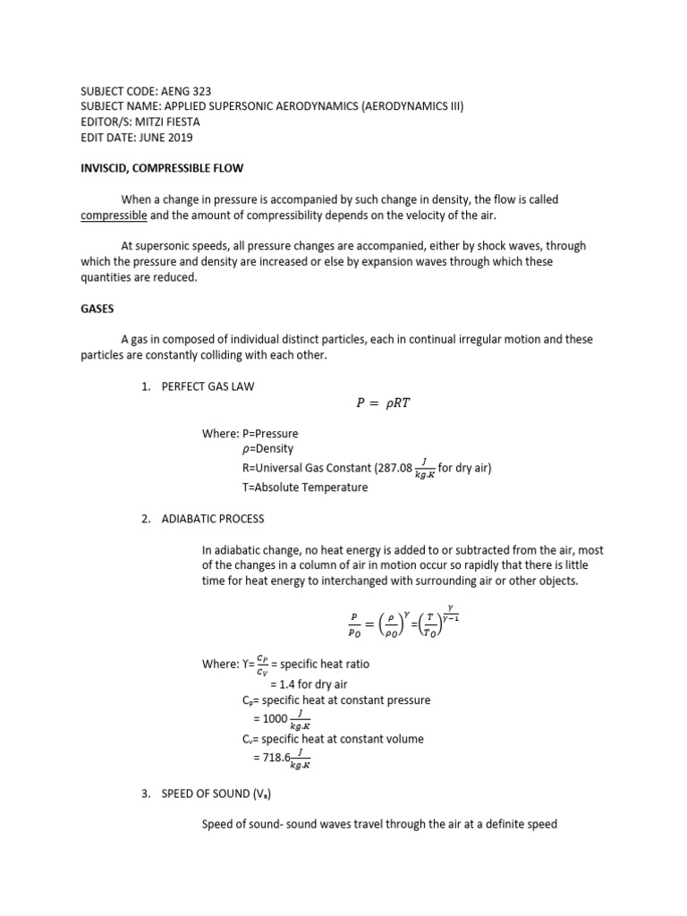 Super So | PDF | Fluid Dynamics | Compressible Flow