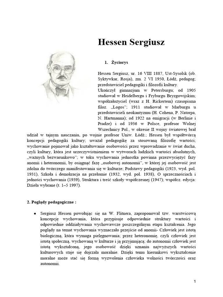 Hessen Sergiusz | PDF
