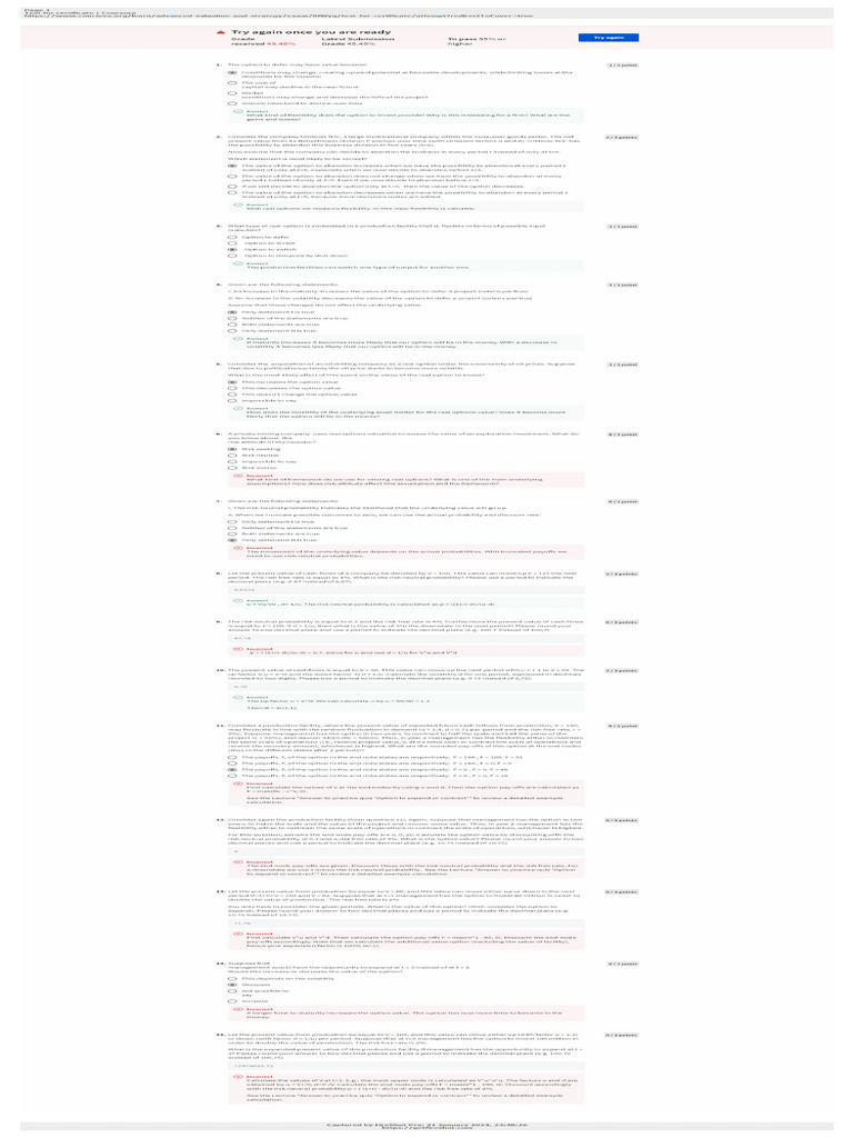 Coursera Quiz Week 4 - 2 Attempt | PDF