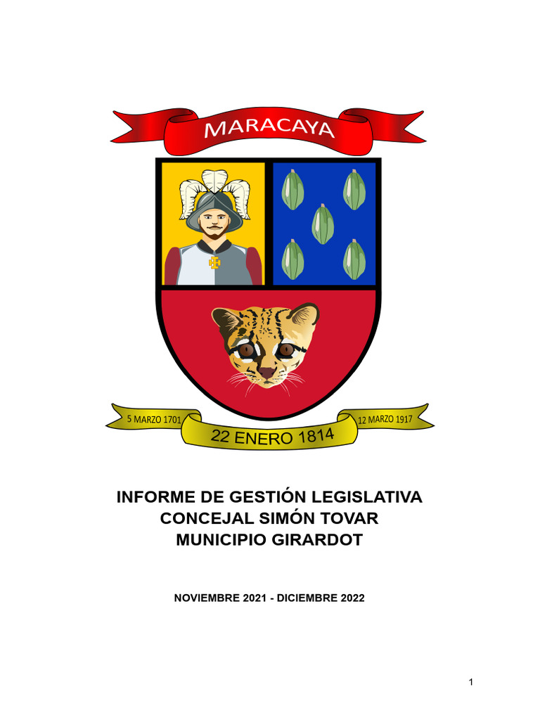Informe de Gestión Simon Tovar | PDF | Gobierno