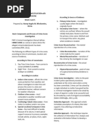 PNP Criminal Investigation Flowchart | PDF | Crime Scene | Crimes