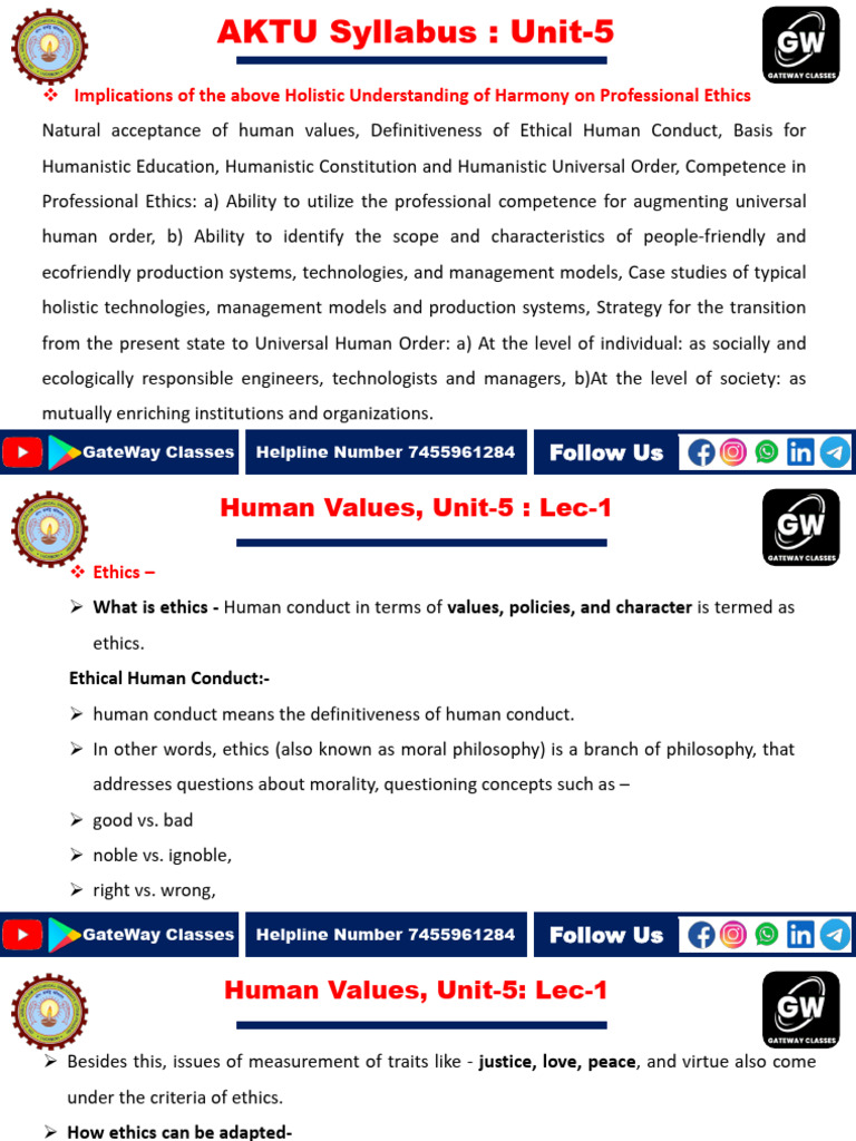 Human Values U 5 Combined Notes - Daf760a1 B34e 4f89 804d 6ce6e43ee99e ...