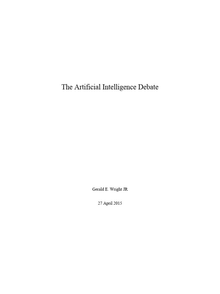 Exploring the AI Intelligence Debate | PDF | Intelligence | Artificial ...