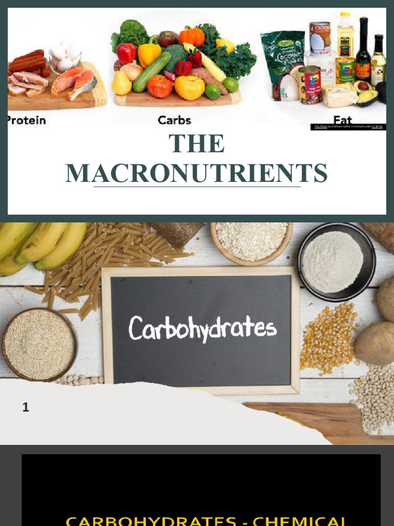 NCM 105 Lesson 1 - 1 - Macronutrients | PDF | Amino Acid | Carbohydrates