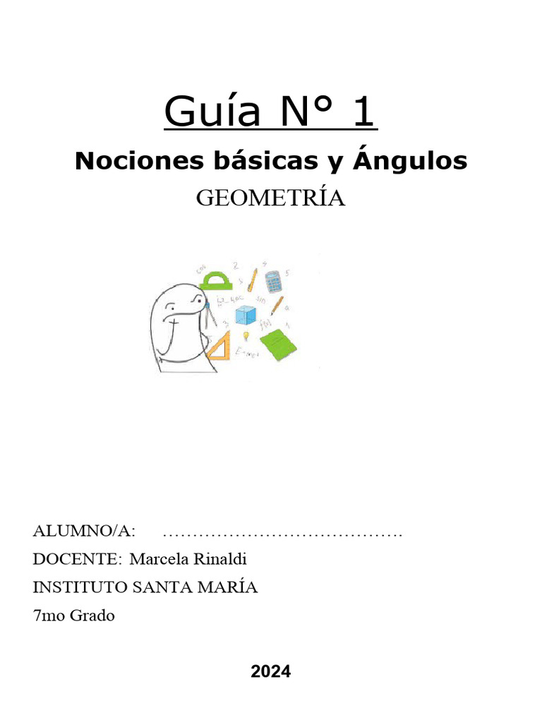 GEOMETRIA Recordando Nociones Basicas | PDF | Ángulo | Línea (geometría)