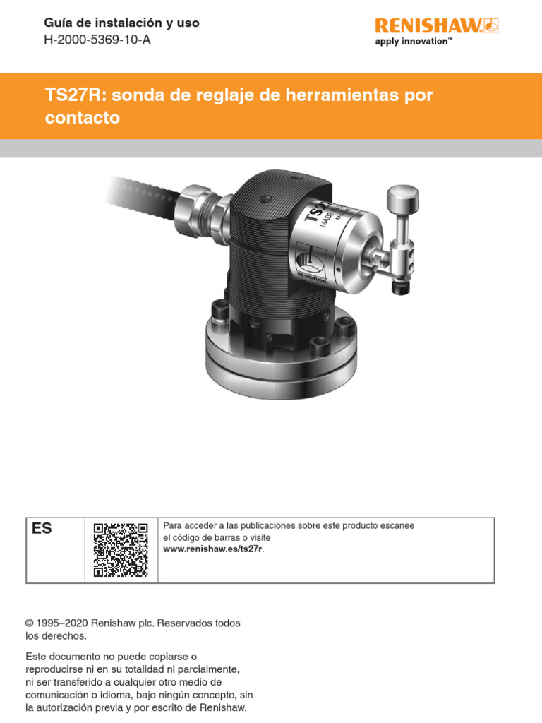 Sonda de Reglaje de Herramientas TS27R ES | PDF | Tornillo | Control ...