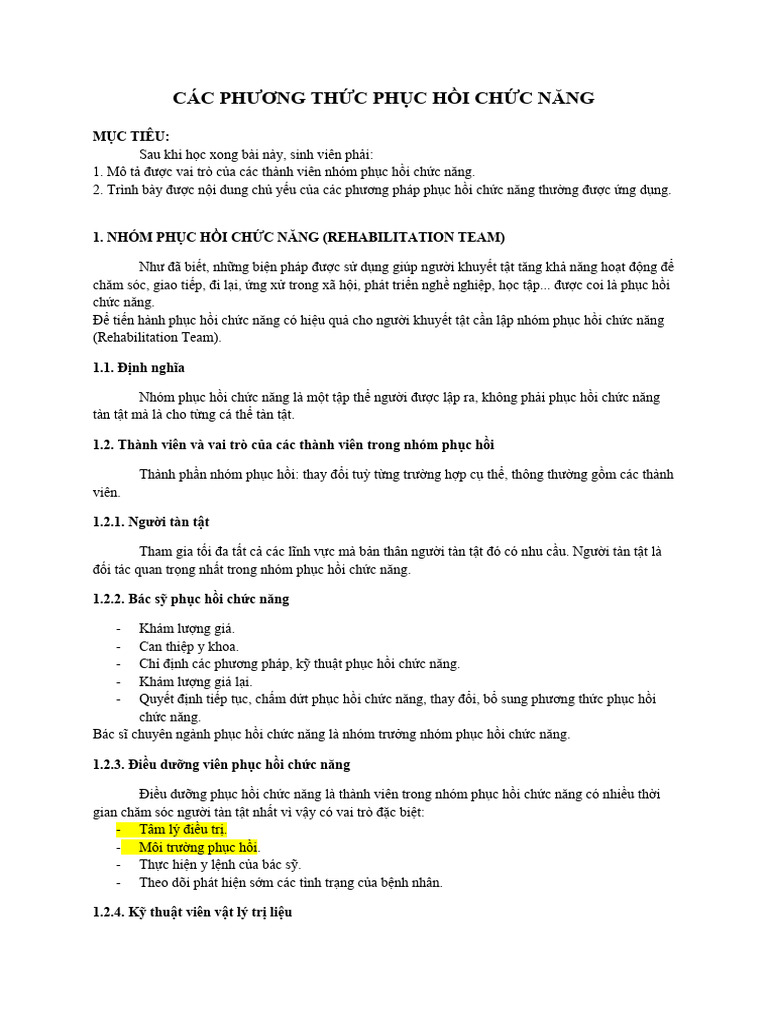 Các Phương TH C PH C H I CH C Năng | PDF