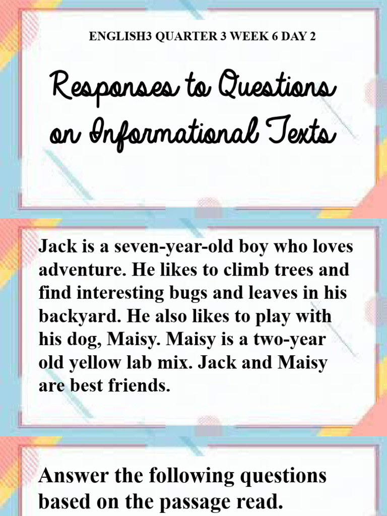 English3 Quarter 3 Week 6 Day 2 | PDF | Social Science | Mystery ...