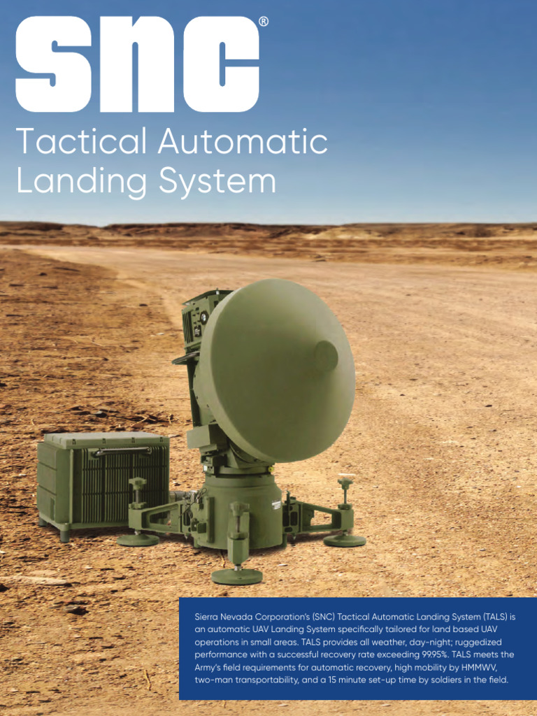 Tals Tactical Automatic Landing System Product Sheet - 2022 9 21 | PDF ...