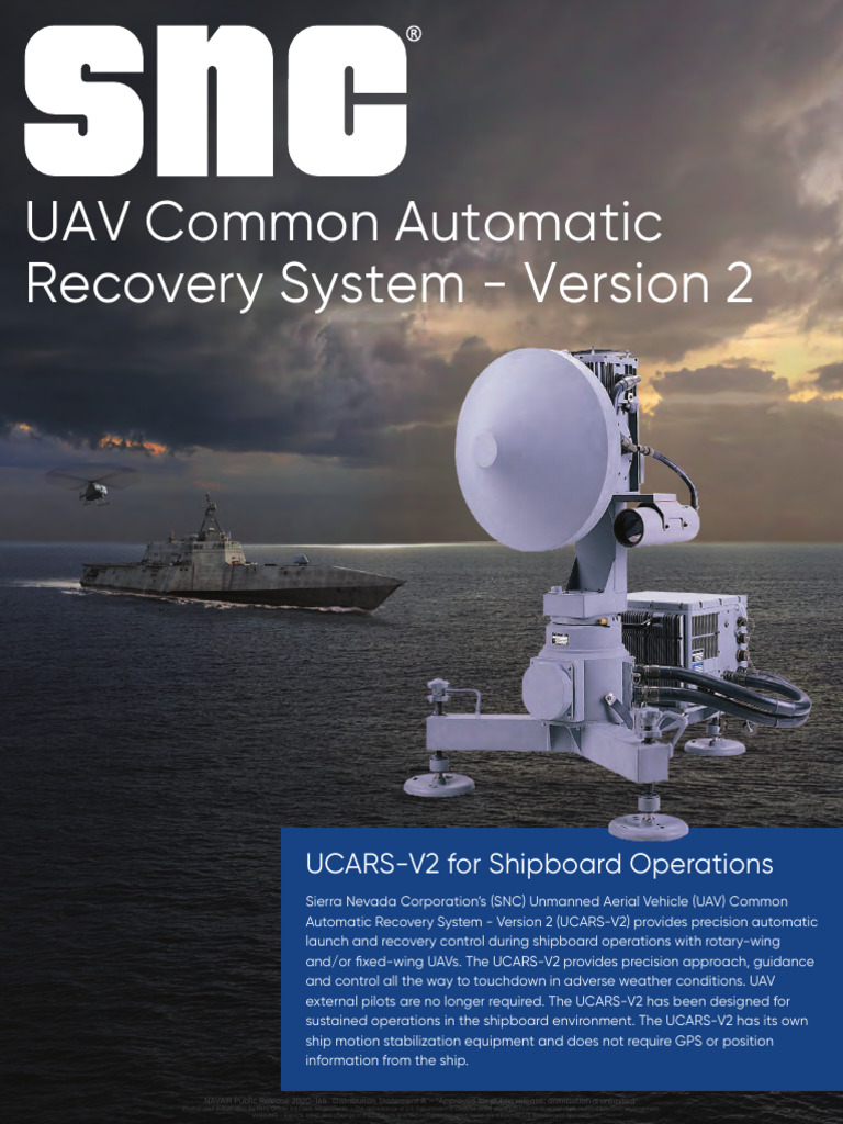 Ucars v2 - Uav Common Automatic Recovery System Version 2 Product Sheet ...