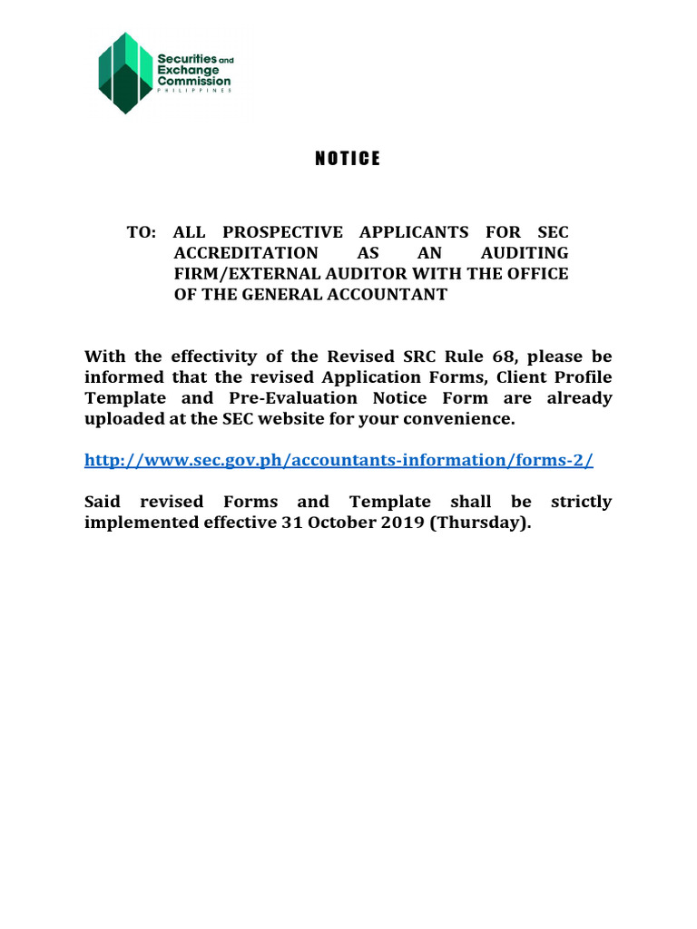 SEC Accreditation Guide for Auditors | PDF | Securities (Finance ...