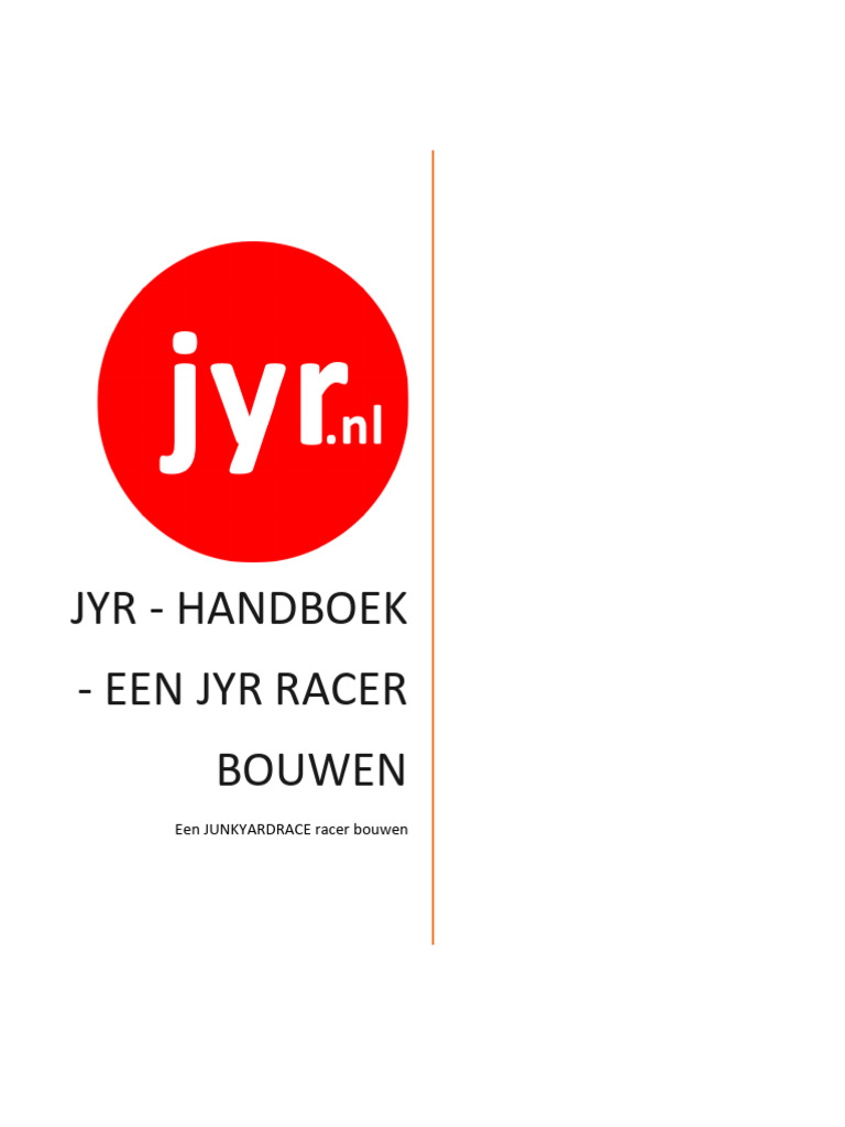 Jyr Handbook Een Jyr Racer Bouwen Pdf