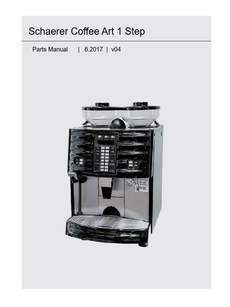 Schaerer Coffee Art Plus Parts Manual | PDF | Electrical Connector | Screw