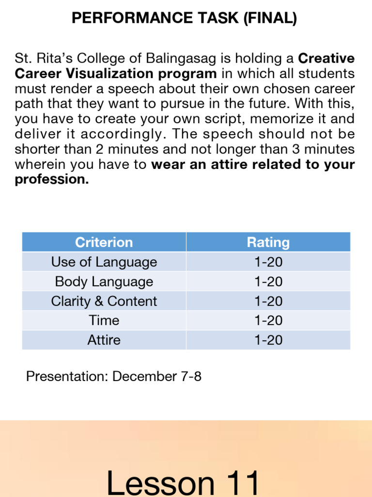 Lesson 11 15 Oral Communication | PDF | Communication | Interview