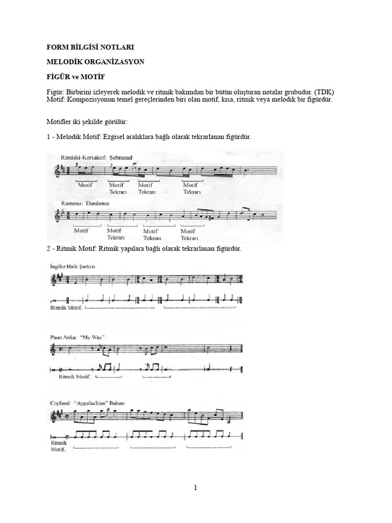 Form Bilgisi Ders Notları | PDF