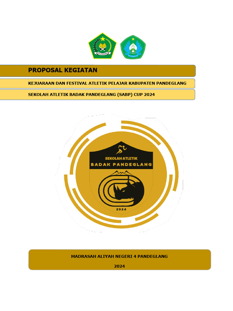 Proposal Kegiatan Sabp Cup 2024 | PDF