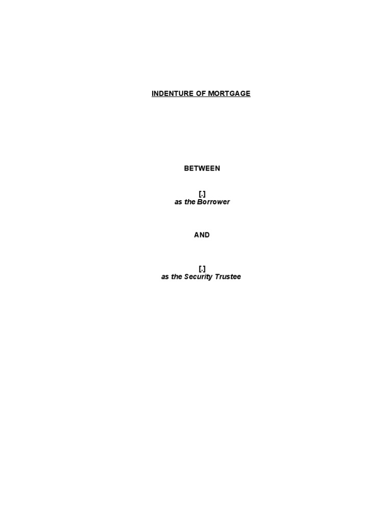 Draft Mortgage Deed-Consortium | PDF | Security Interest | Mortgage Law