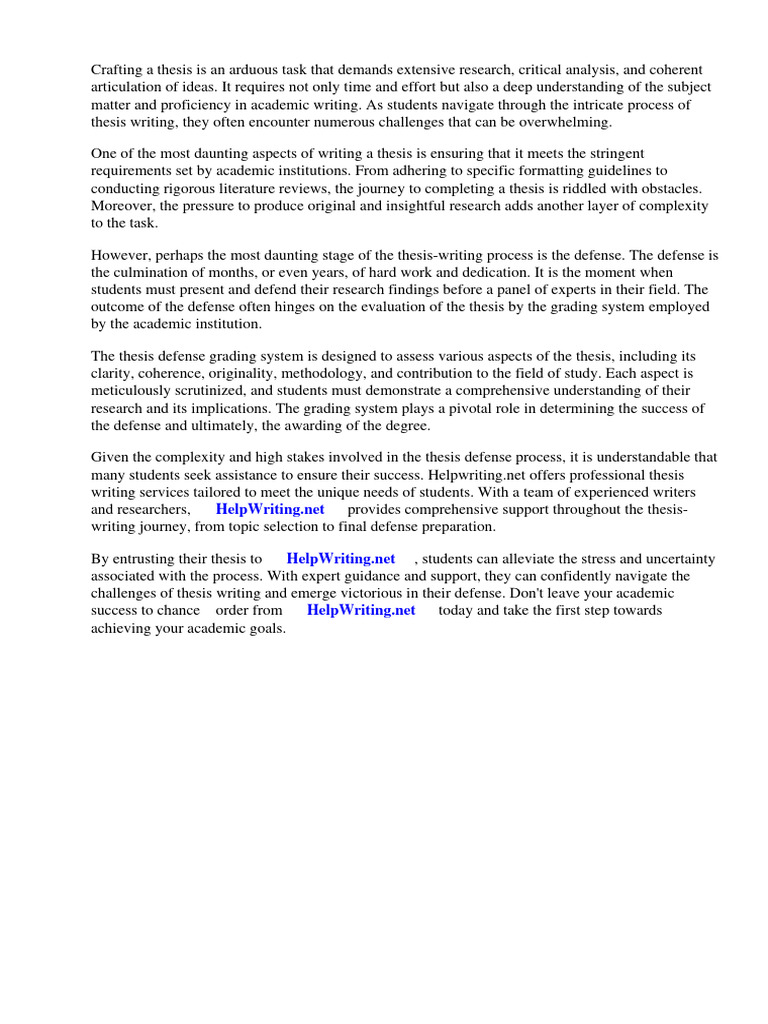 Thesis Defense Grading System | Download Free PDF | Microsoft Power ...