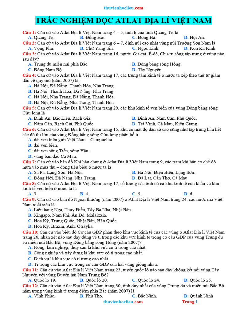 Căn cứ vào Atlat Địa lí Việt Nam trang 16, người Gia-rai, Ê-đê, Chu-ru ...