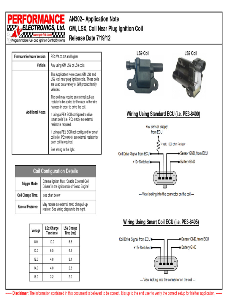 An302 GM LSX Ignition Coil | PDF | Ignition System | Resistor