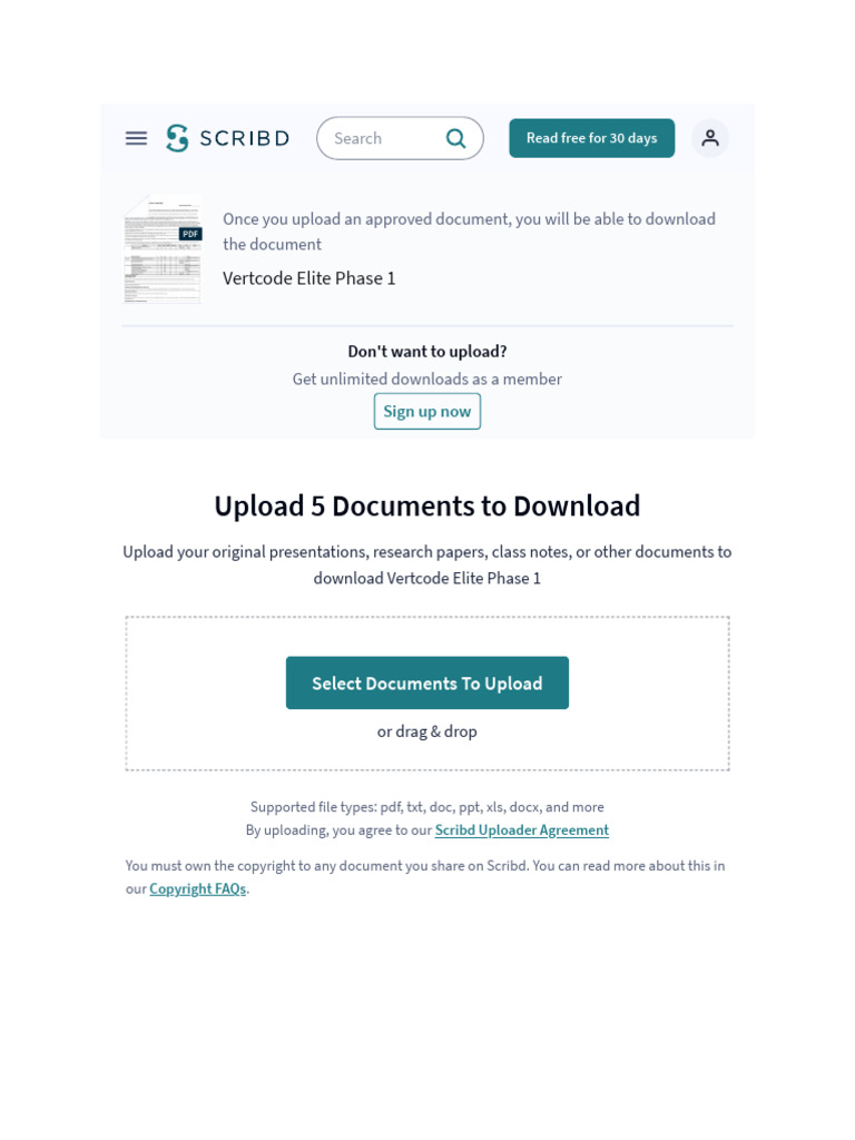 Upload A Document - Scribd | PDF | Scribd | Computing