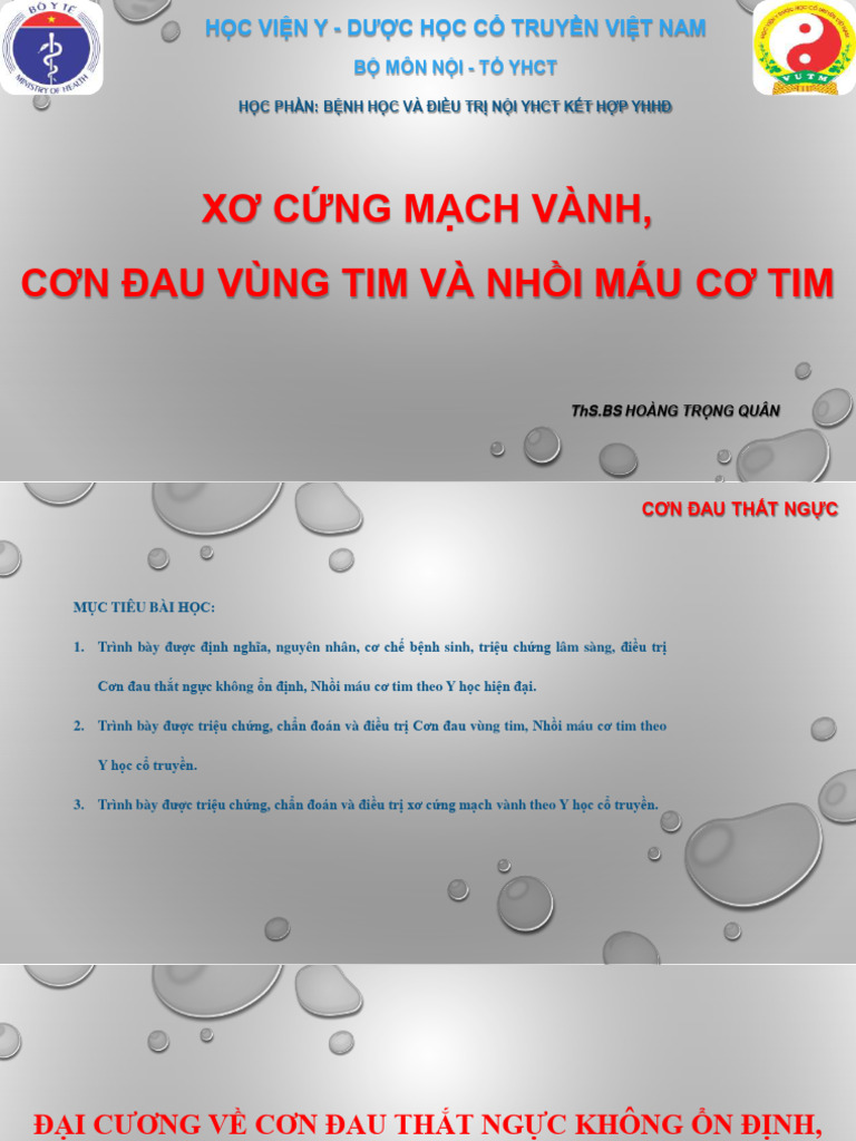 NH I Máu Cơ Tim.y6-Yhct | PDF