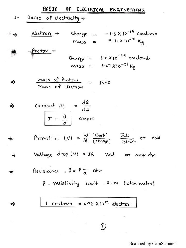 Electrical Notes | PDF