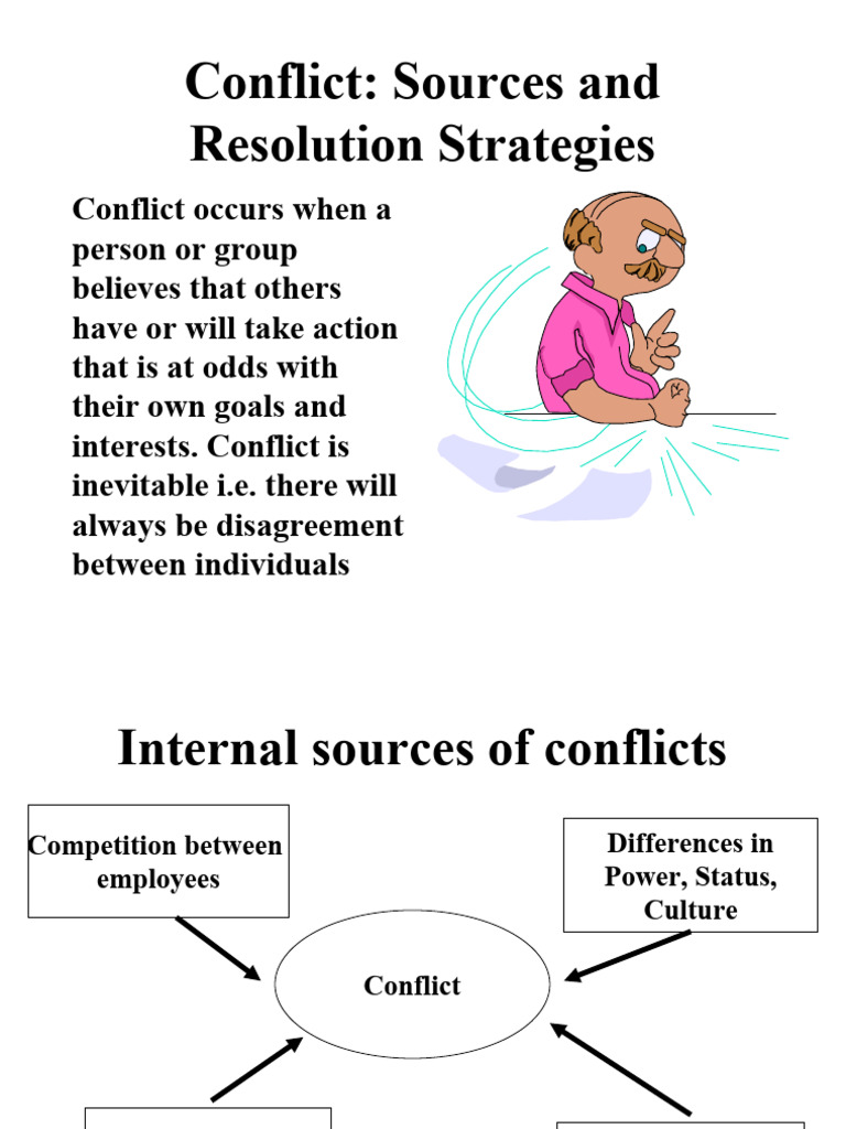 Conflict, Sources and Resolution Strategies | PDF | Employment | Strike ...