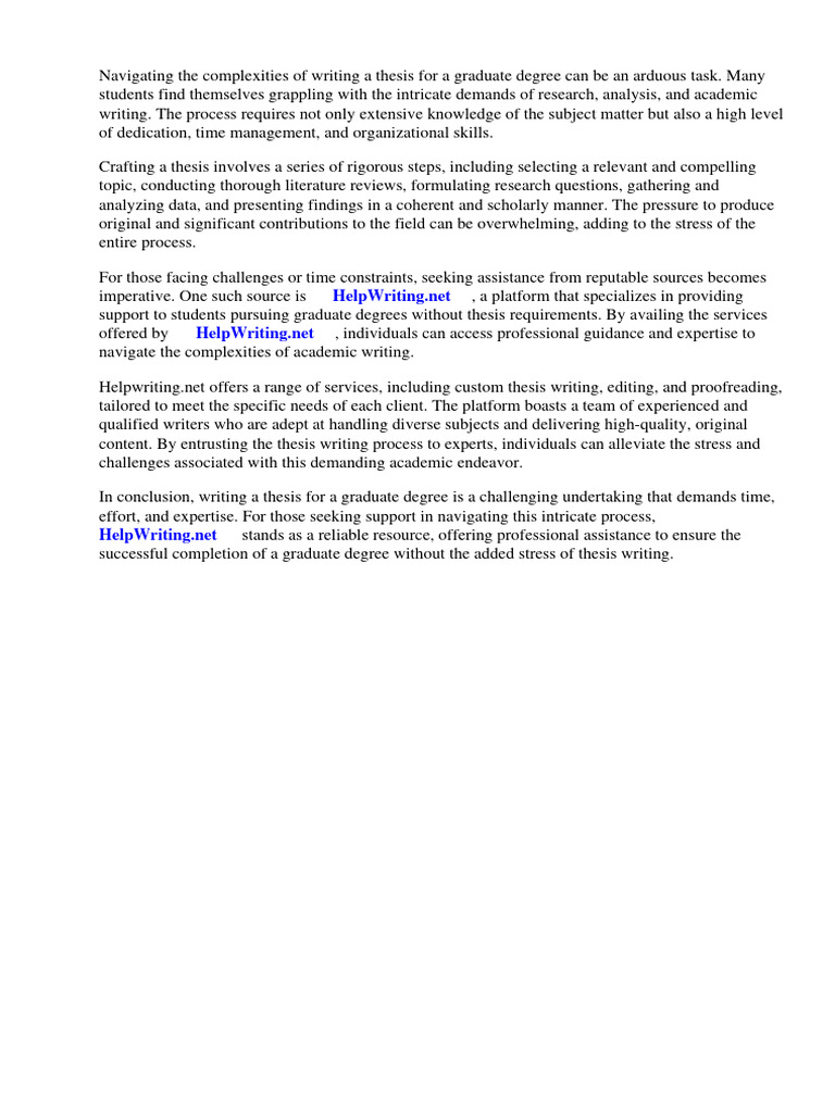 Graduate Degree Without Thesis | PDF | Thesis | Doctor Of Philosophy