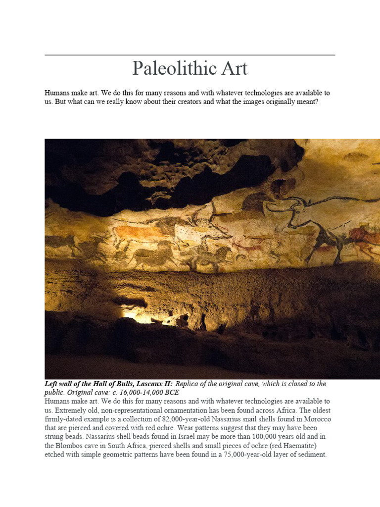 Prehistoric Art | PDF | Paleolithic