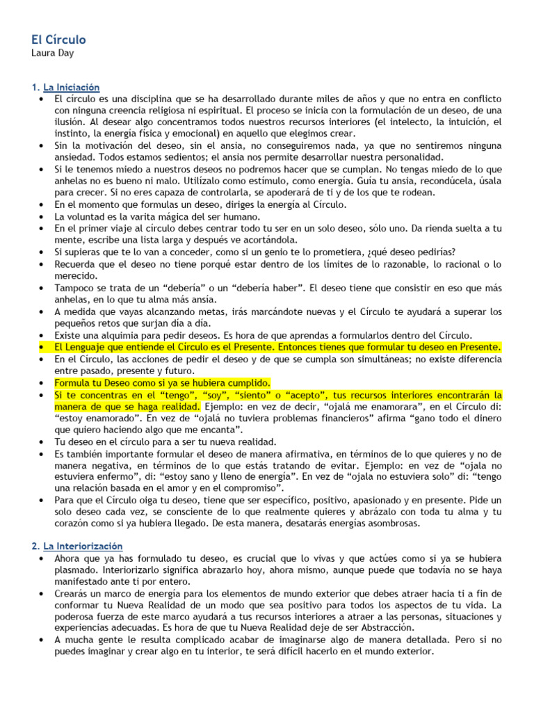 El Circulo - Laura Day | PDF