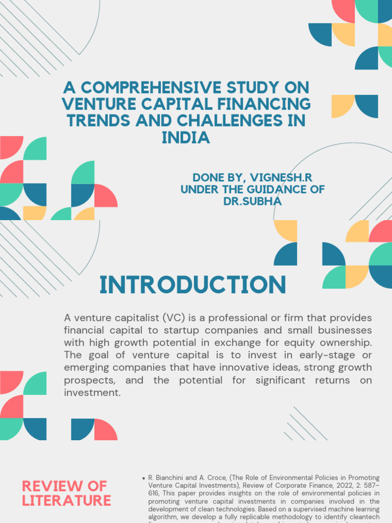 Study On VC in India | PDF