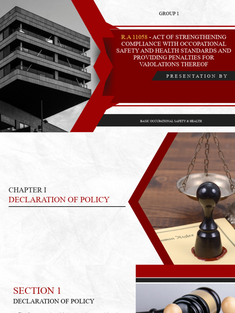 Red and White Modern Keep Workers Safety in Factory Presentation | PDF ...