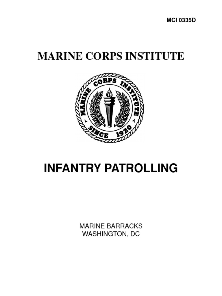 Infantry Patrolling | PDF | Reconnaissance | United States Marine Corps