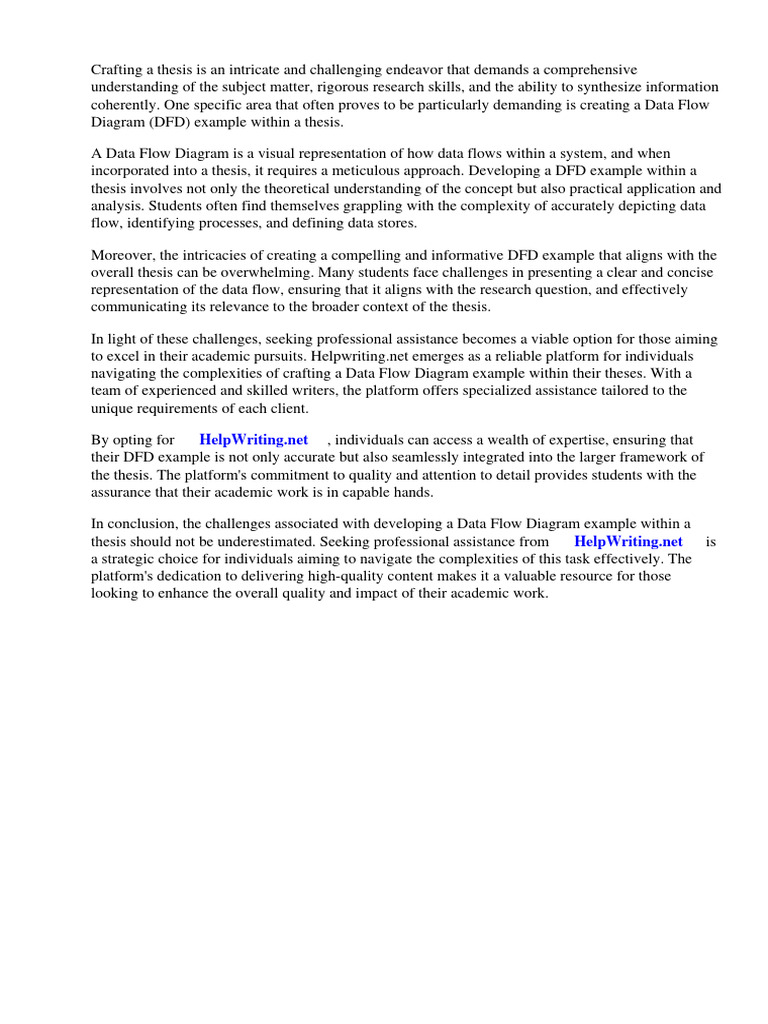 Data Flow Diagram Example Thesis | PDF | Systems Engineering | Information Science