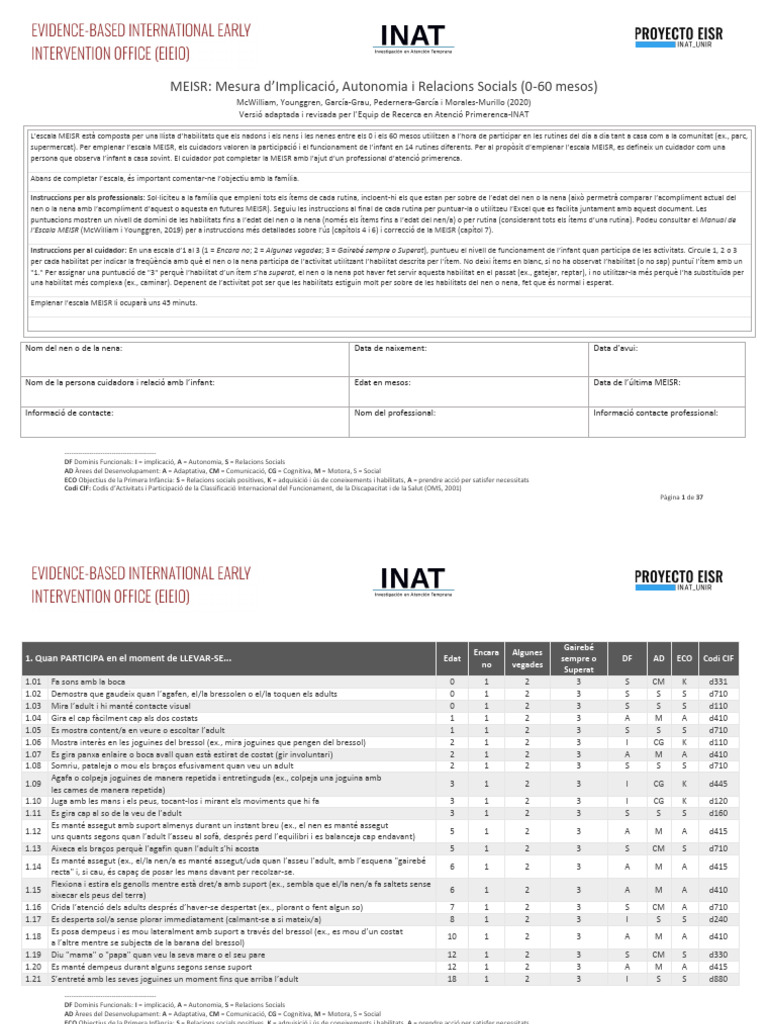 MEISR 0-60 Meses Catala - Signed | PDF