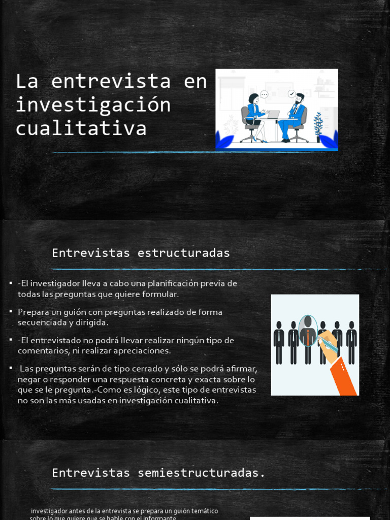 Tipos de Entrevistas en Investigación Cualitativa | PDF