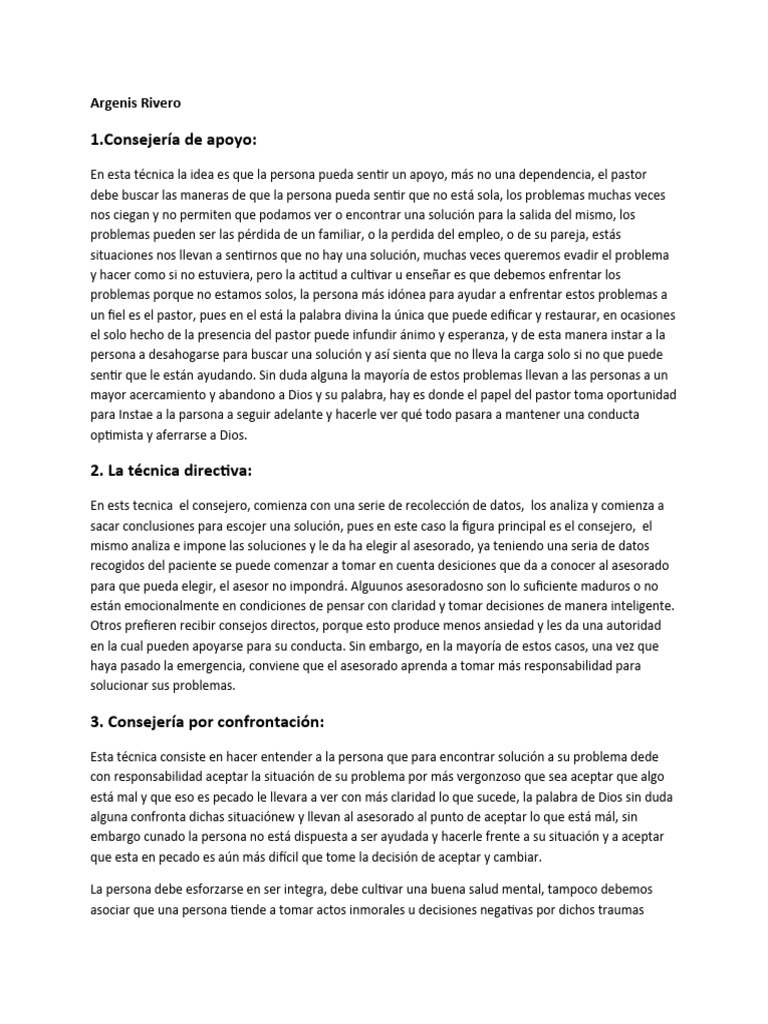 Elección Del Metodo de Aconsejar | PDF | Pecado