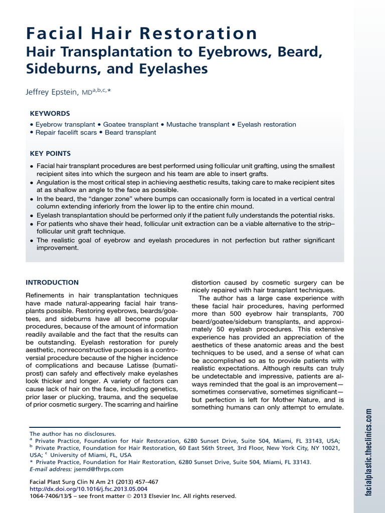 Epstein 2013 | PDF | Human Appearance | Integumentary System